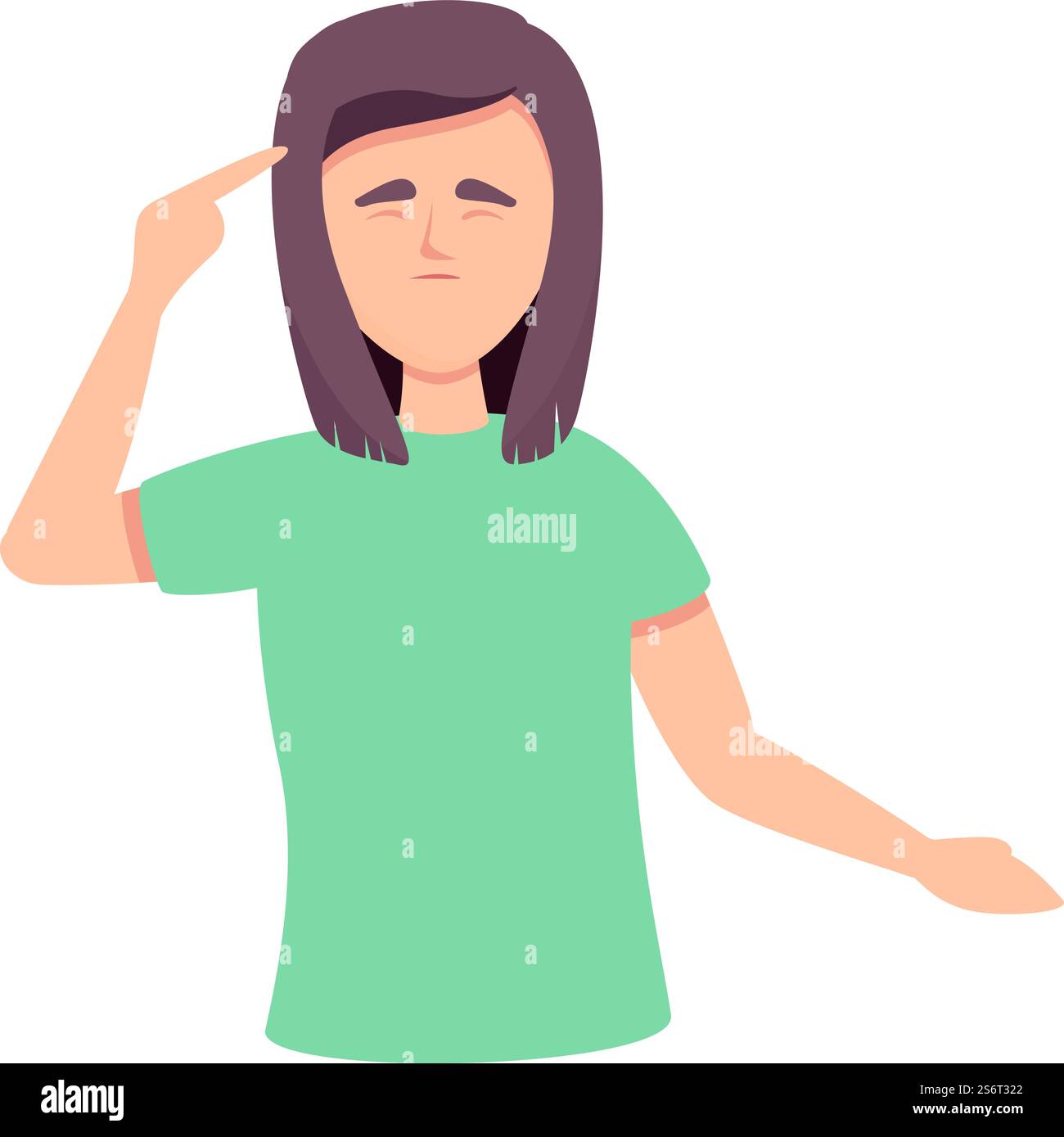 Memory care icon cartoon vector. Woman disease. Old support. Memory ...