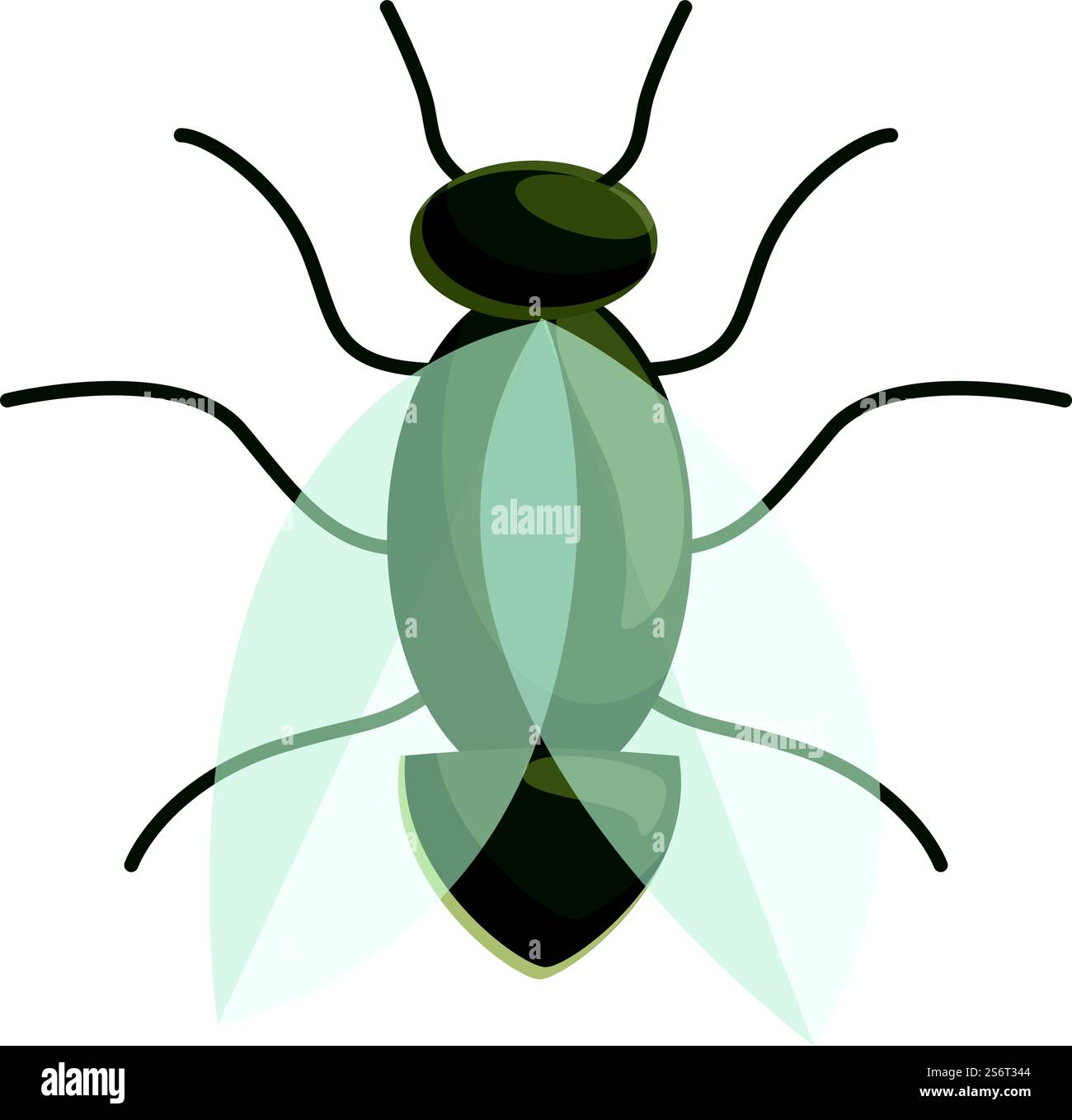 Fly icon cartoon vector. House bug. Housefly drosophila. Fly icon ...