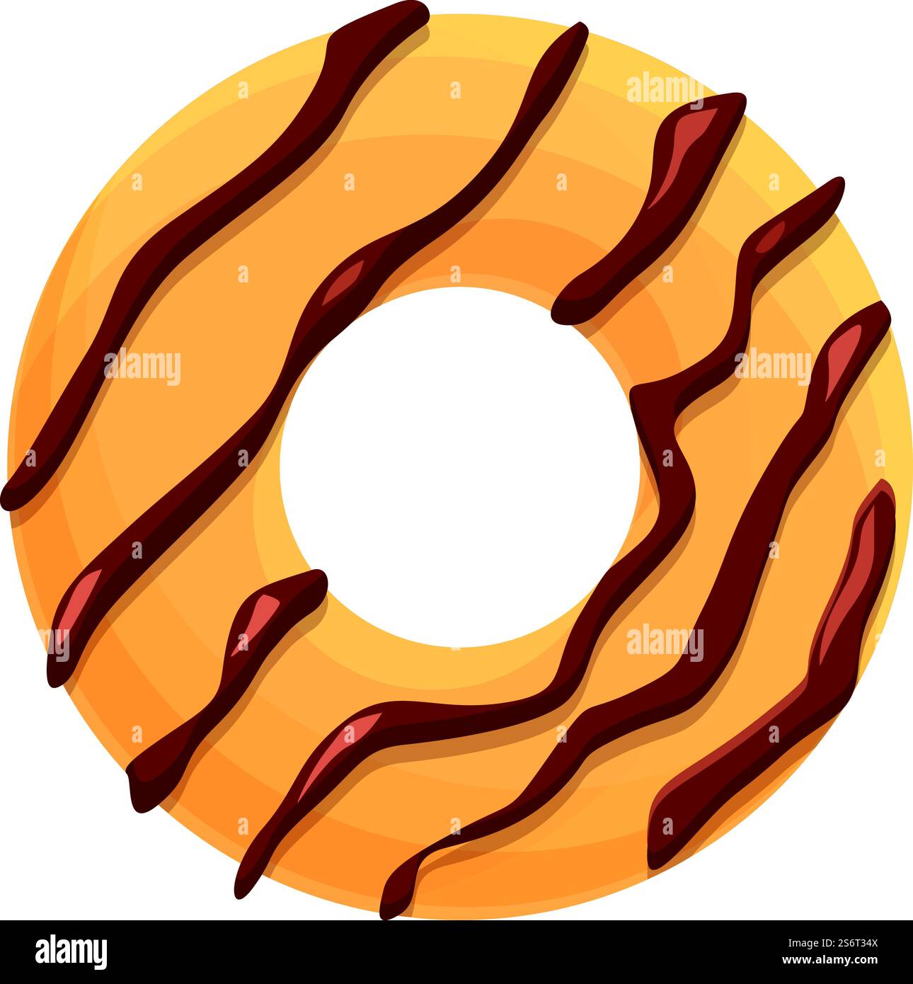 Eat donut icon cartoon vector. Sugar candy. Cream food. Eat donut icon ...