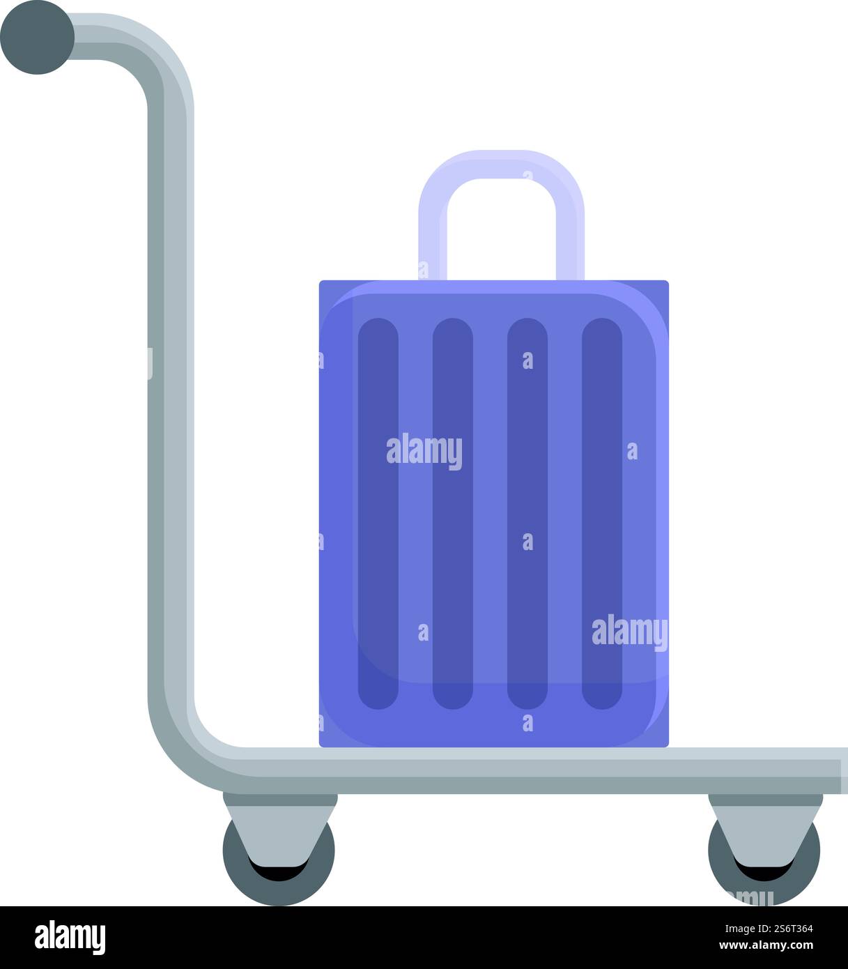 Luggage icon cartoon vector. Trolley suitcase. Baggage travel. Luggage ...
