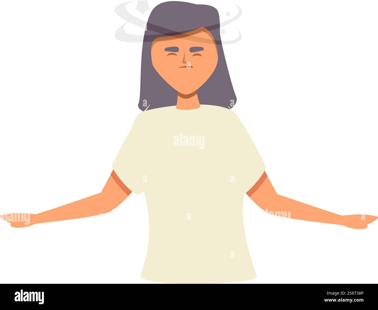 Head neurosurgery icon cartoon vector. Brain pain. Cold dizzy. Head ...