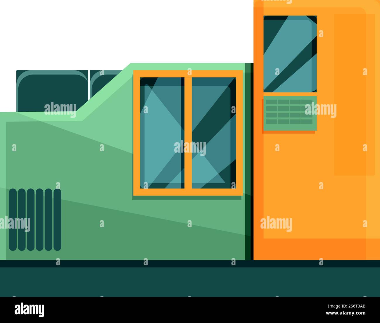 Factory equipment icon cartoon vector. Industry machine. Steel lathe ...