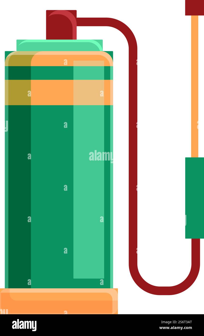 Chemical control tool icon cartoon vector. Gas bottle. Industry tank ...