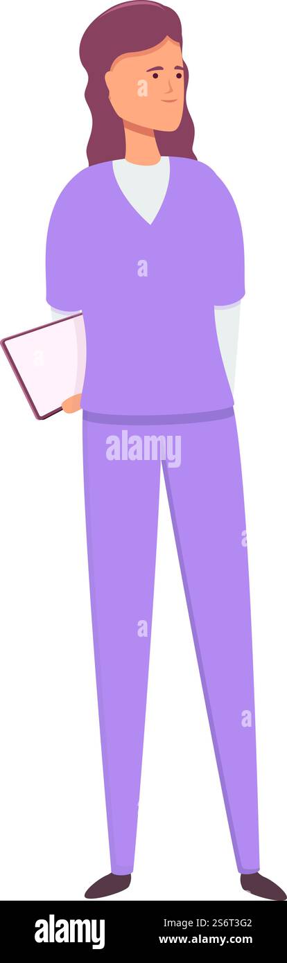 Nurse assistant icon cartoon vector. Doctor care. Patient medicine ...