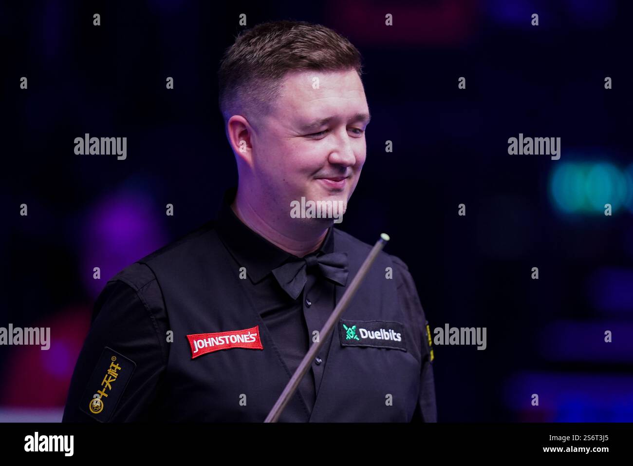 London, UK. 17th Jan, 2025. Kyren Wilson smiling during The Johnstone's ...