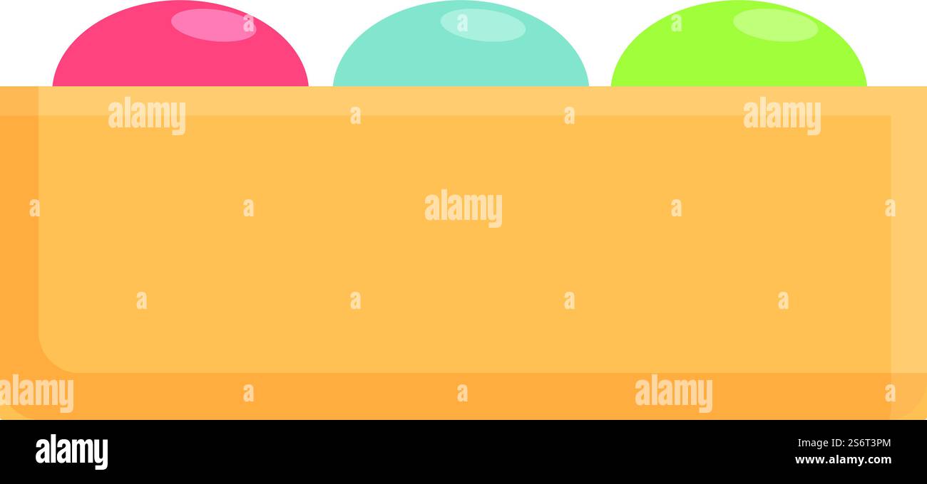 Wood box toy icon cartoon vector. Cube block. School game. Wood box toy ...