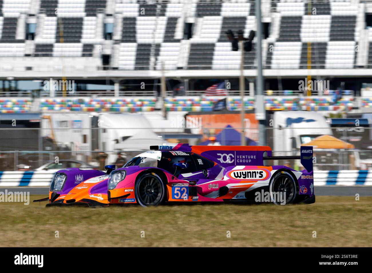 DAYTONA BEACH, FL - JANUARY 17: The #52 PR1 Mathiasen Motorsports ORECA ...