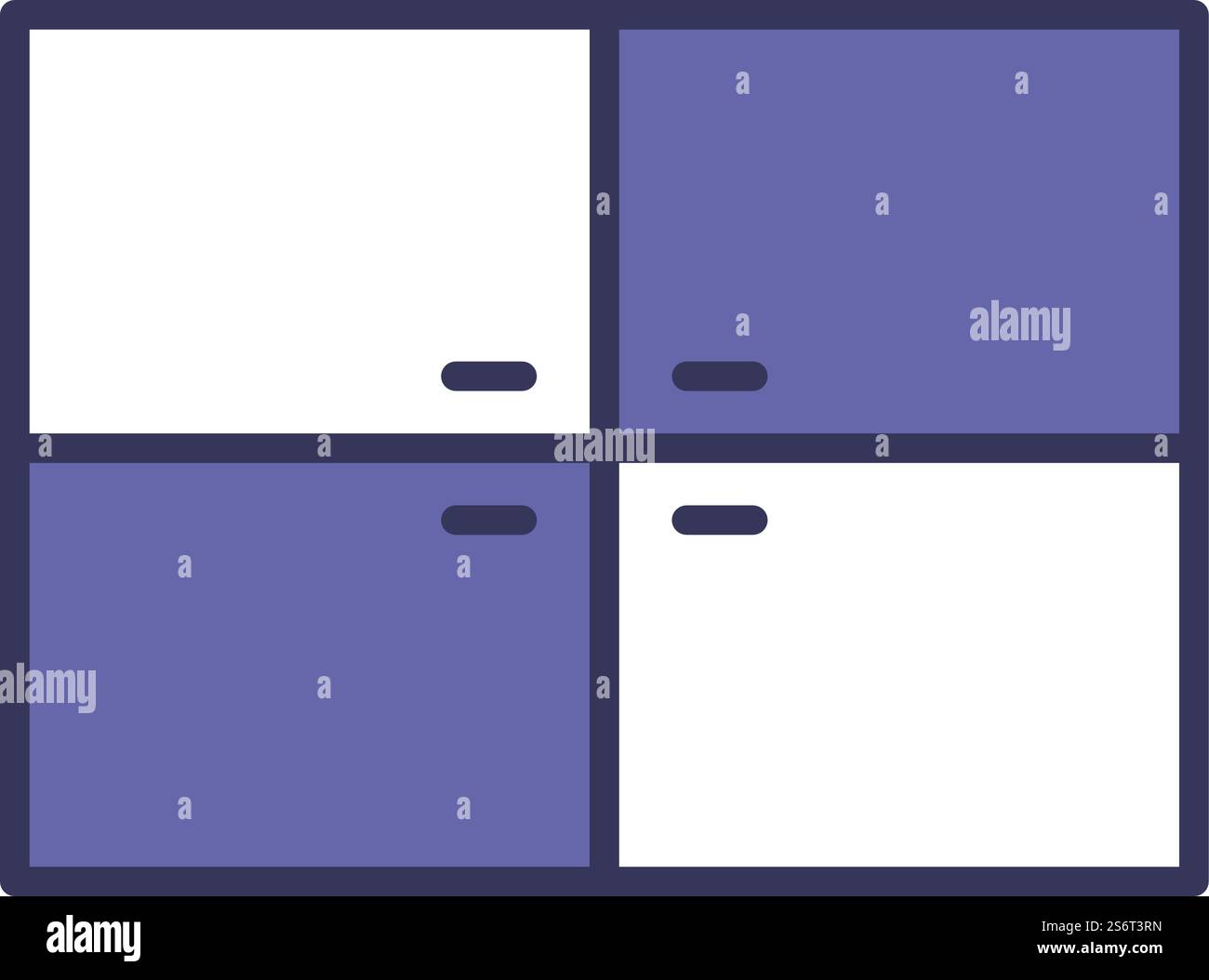 Wall Cabinet Icon. Editable Bold Outline With Color Fill Design. Vector ...