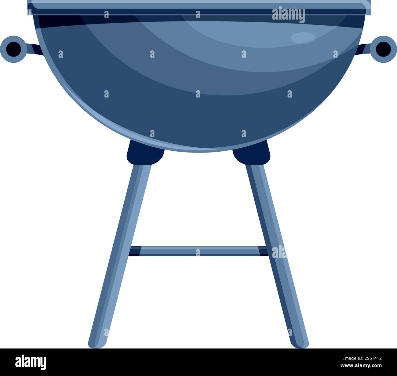 Metal round grill icon cartoon vector. Brazier steak. Hot party. Metal ...