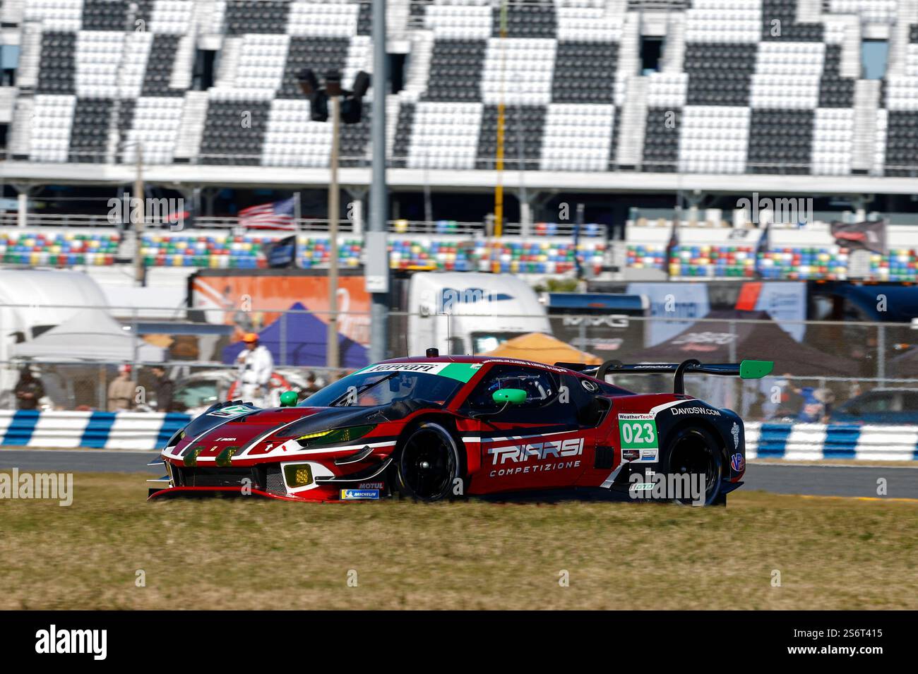 DAYTONA BEACH, FL - JANUARY 17: The #023 Triarsi Competizione Ferrari ...