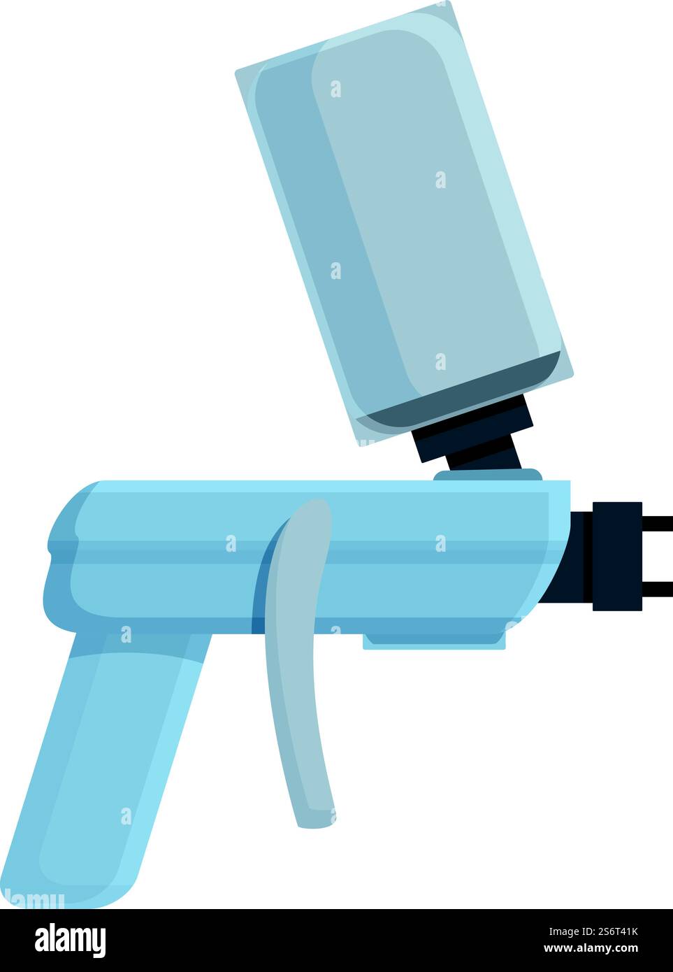Industrial spray gun icon cartoon vector. Air paint. Car auto body ...