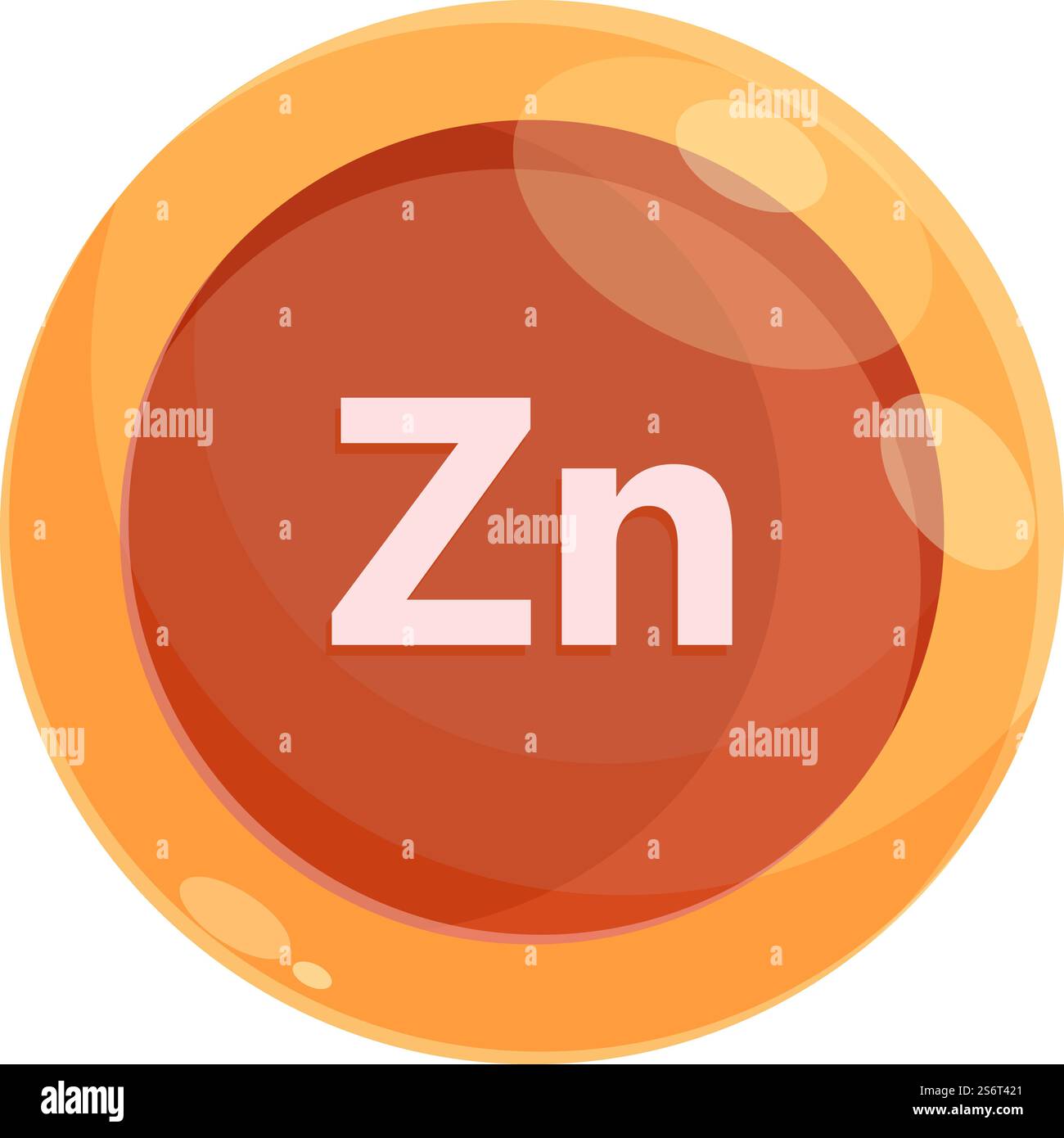 Zinc tablet icon cartoon vector. Mineral food. Zn nutrition. Zinc ...