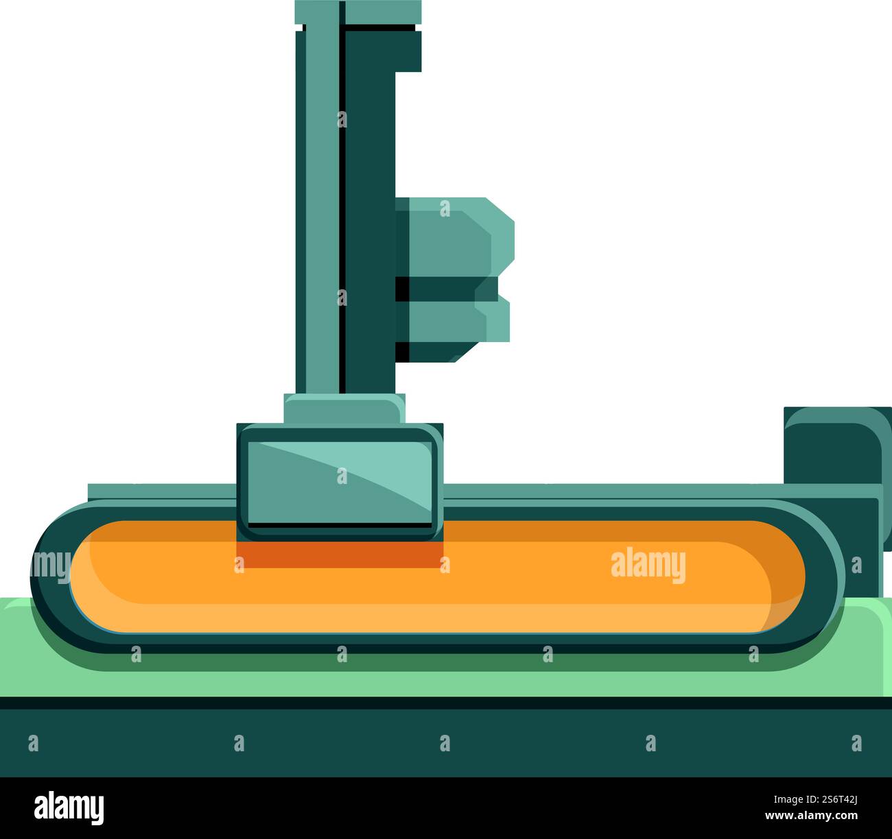 Hydraulic cnc machine icon cartoon vector. Factory equipment. Industry ...