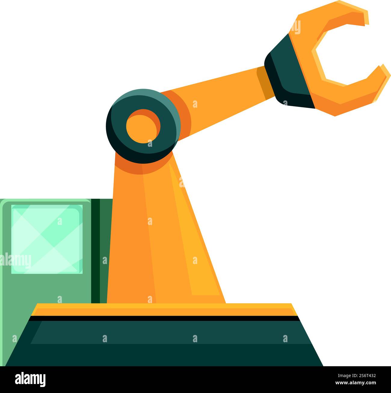 Industrial cnc icon cartoon vector. Machine equipment. Industry factory ...