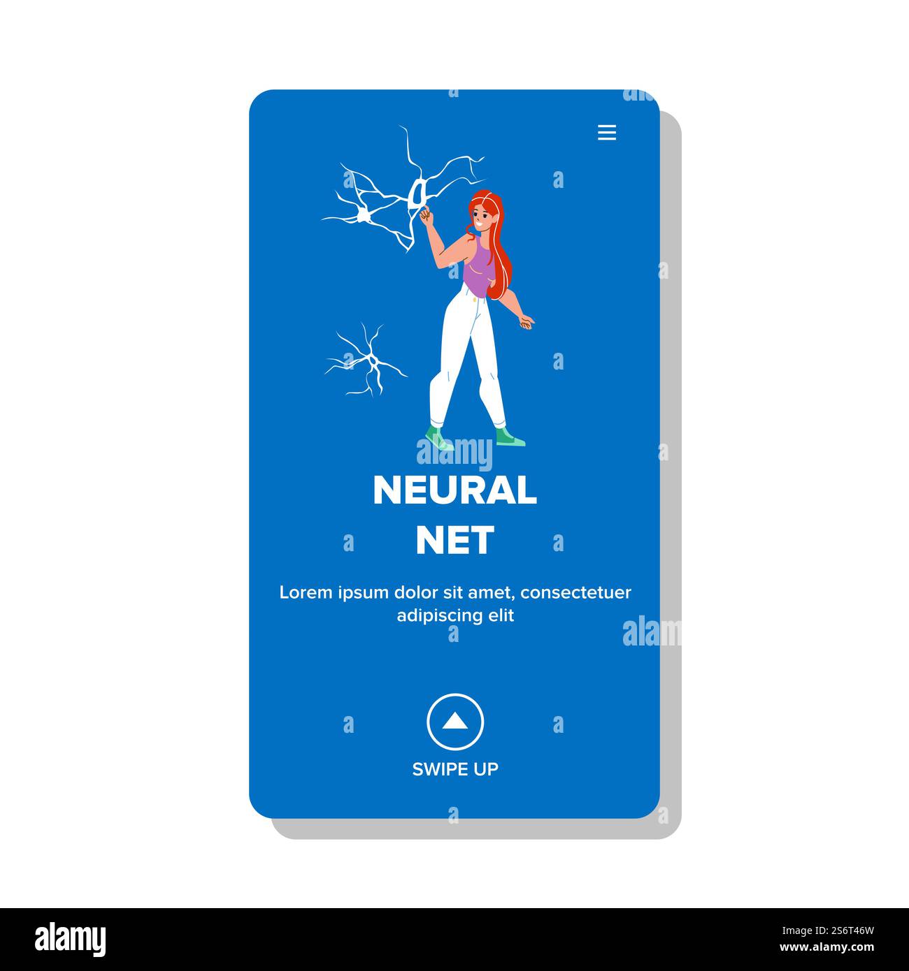 Neural Net Artificial Network Learning Brain Machine Neuron Data Technology Science Character