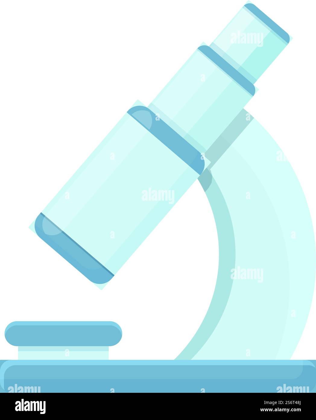 Microscope icon cartoon vector. Lab research. Biology lens. Microscope ...