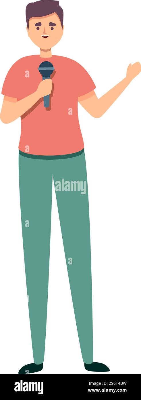 Motivational speaker icon cartoon vector. Business person. Adult ...