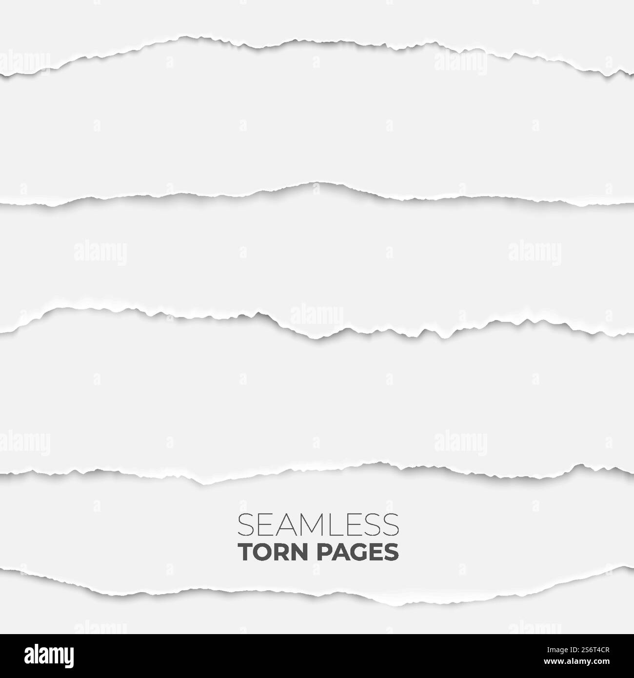 Torn page seamless texture. Paper edge backdrop, grunge rip papers ...