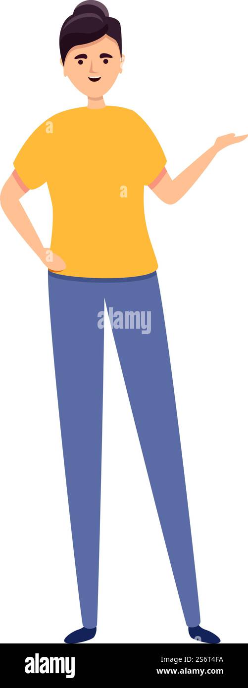 Debate speaker icon cartoon vector. Adult presenter. Social media ...