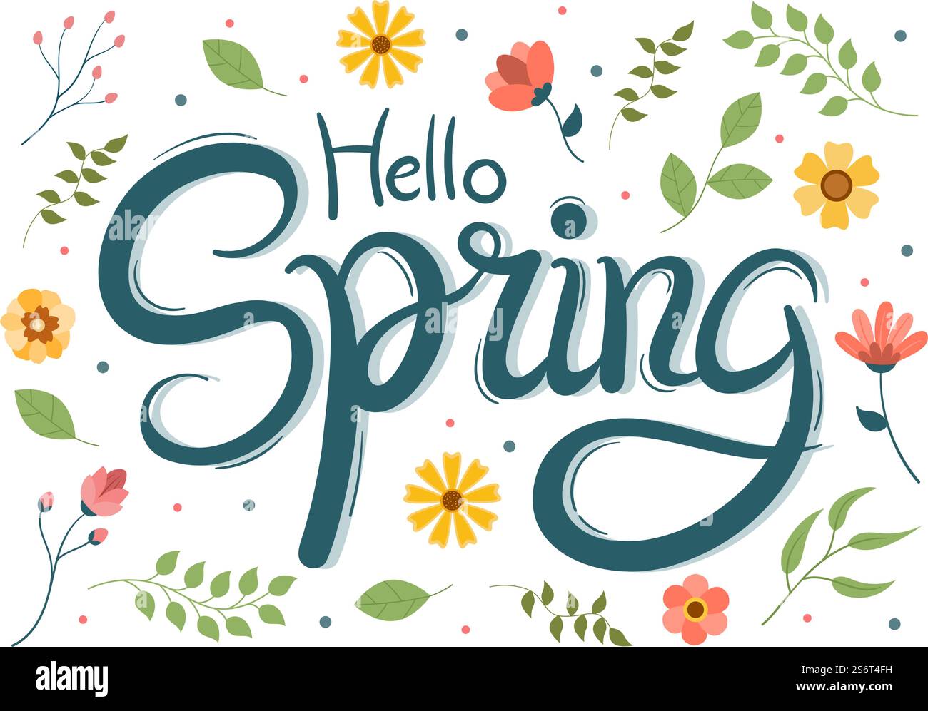 Spring Time Background with Flowers Season and Plant for Promotions ...