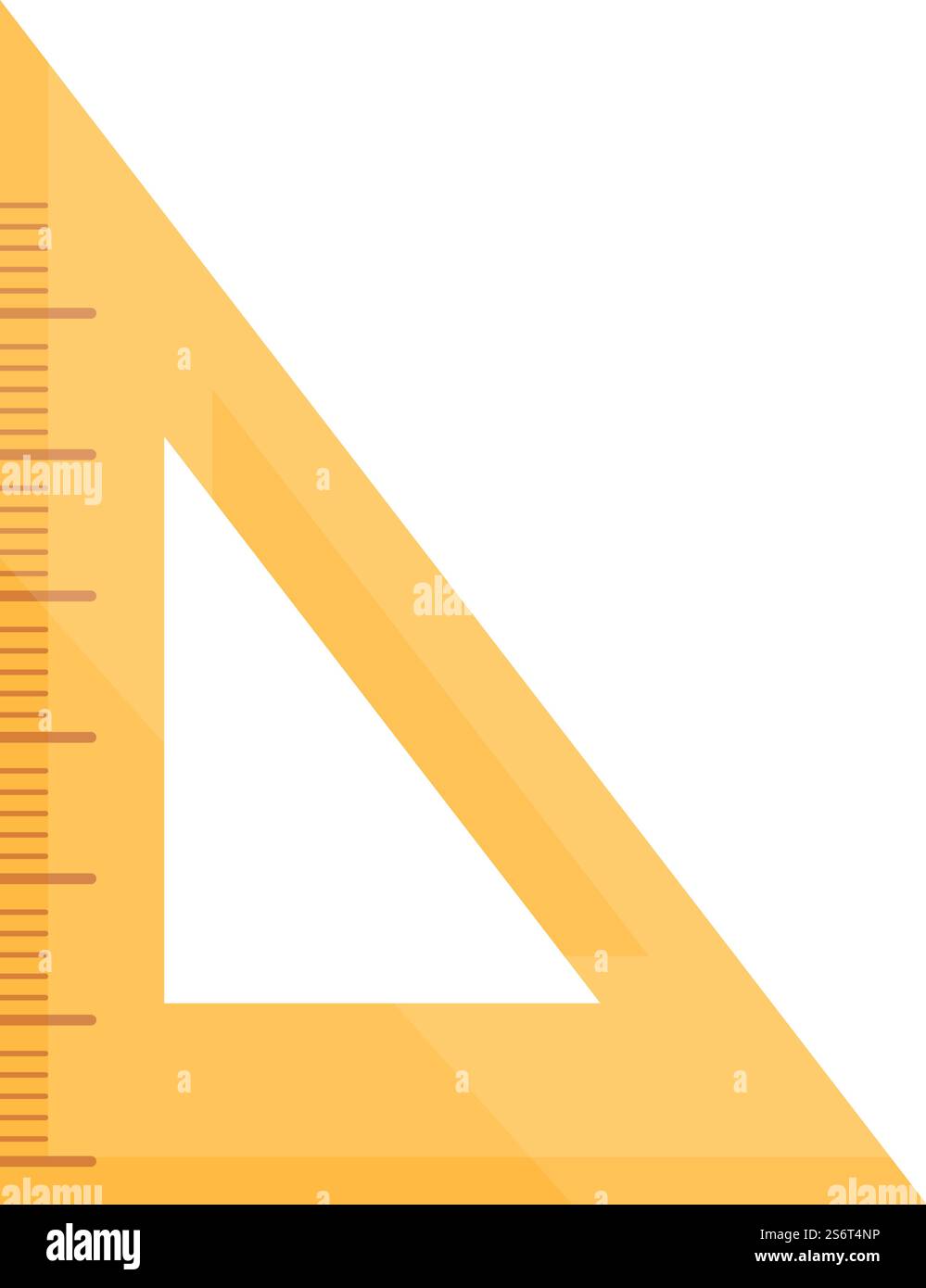 Wood angle ruler icon cartoon vector. Triangle pencil. Scale measure ...