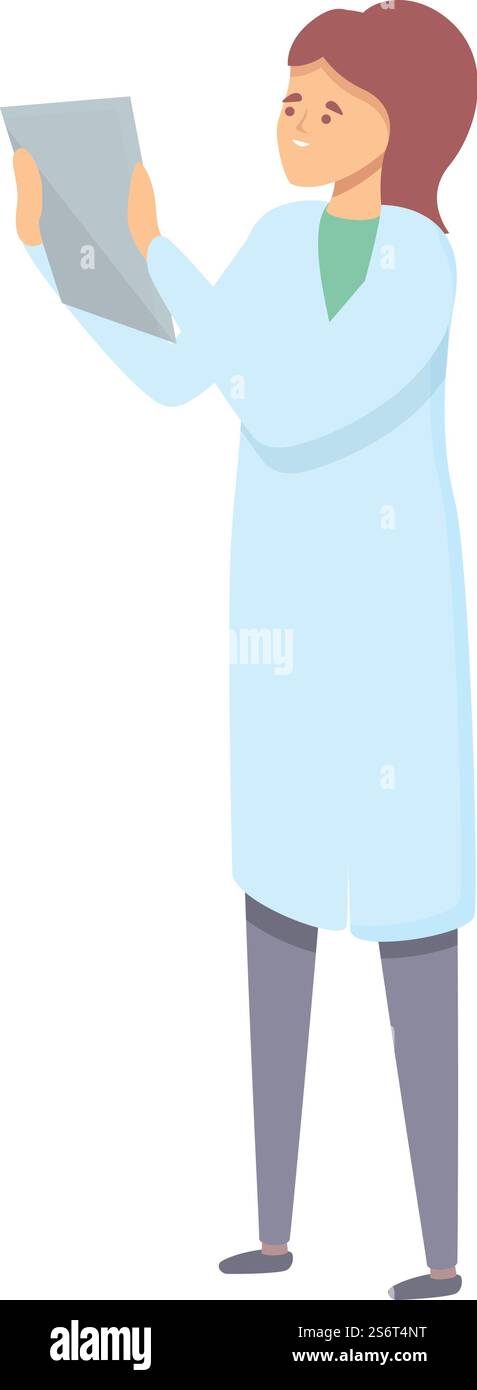 Diagnosis patient icon cartoon vector. Chest xray. Test health ...