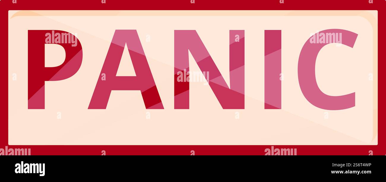 Panic icon cartoon vector. Anxiety stress. Mental attack. Panic icon ...