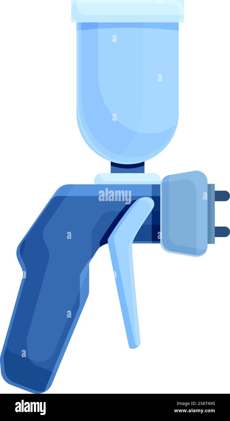 Pistol car painter icon cartoon vector. Air gun. Paint sprayer. Pistol ...
