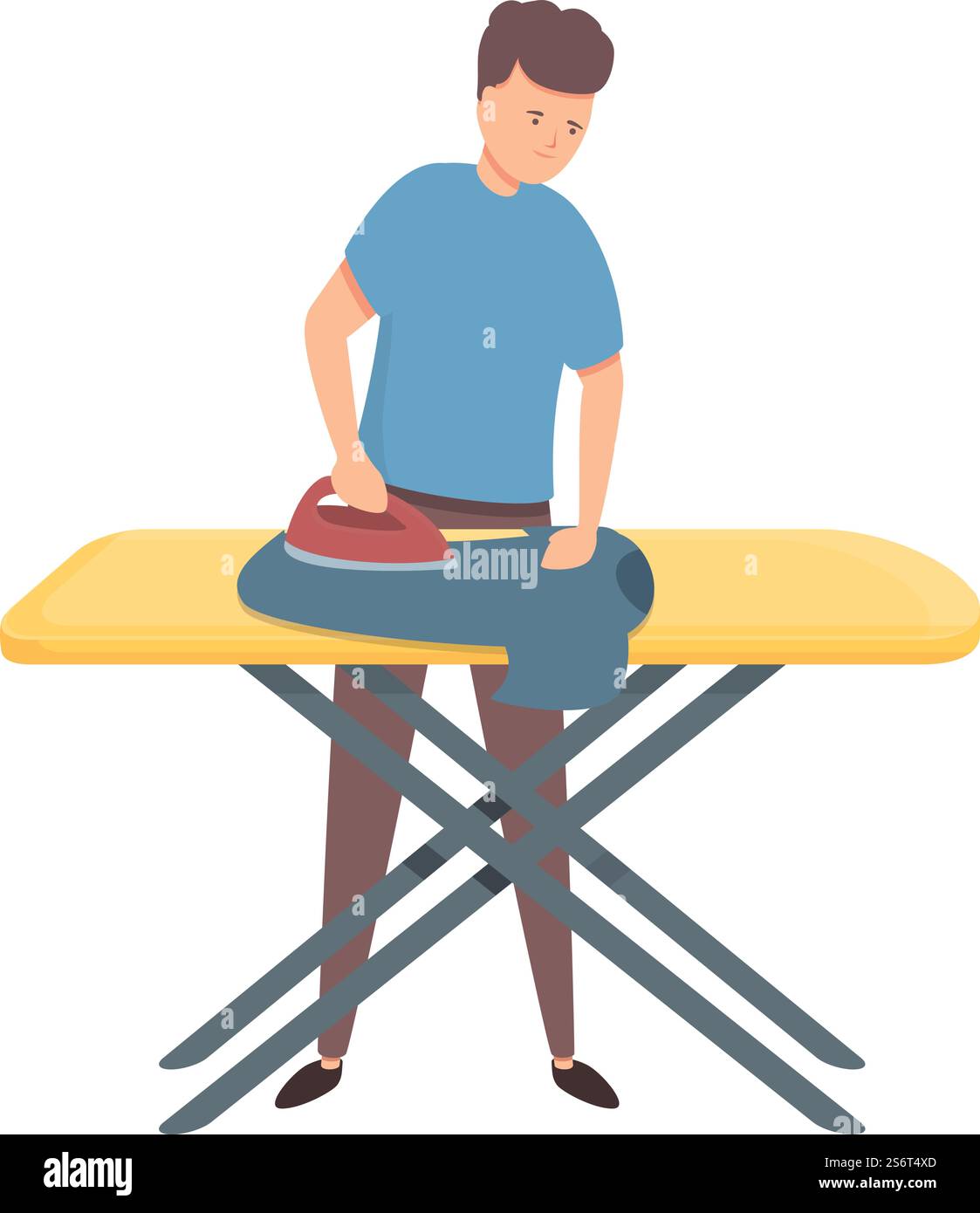 Cloth ironing icon cartoon vector. Cleaning domestic. Maid clean. Cloth ...