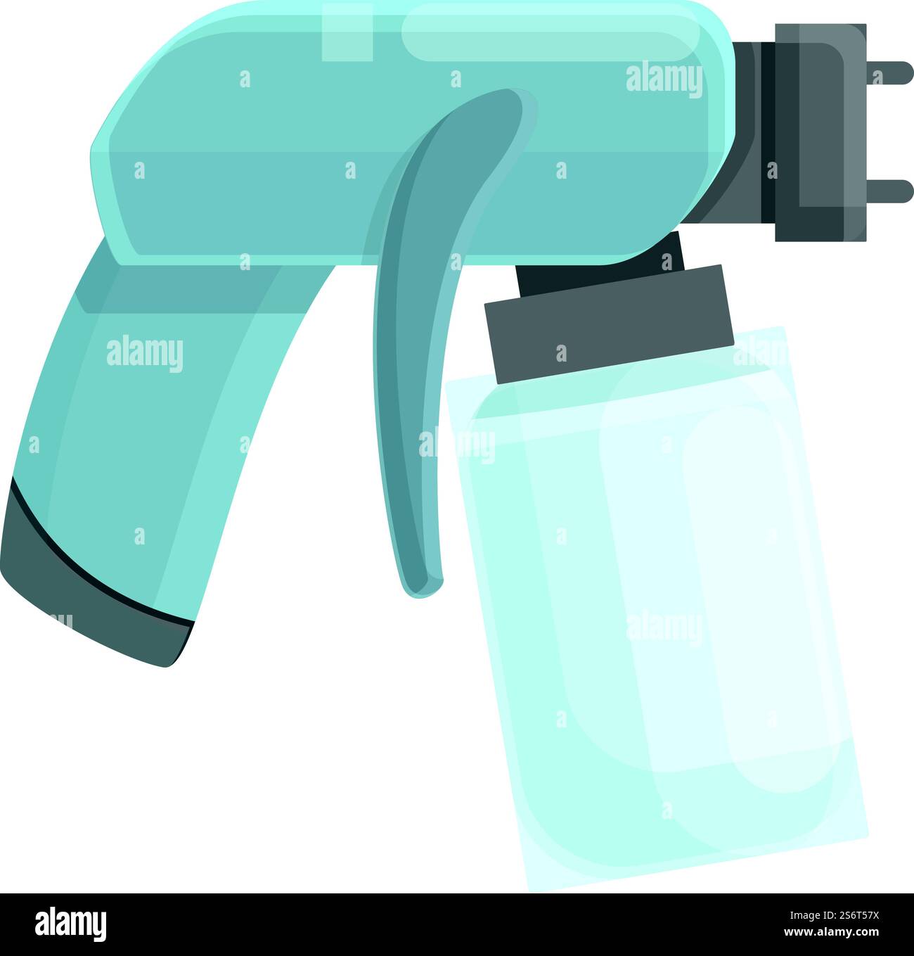 Garage sprayer icon cartoon vector. Air gun. Air painter. Garage ...