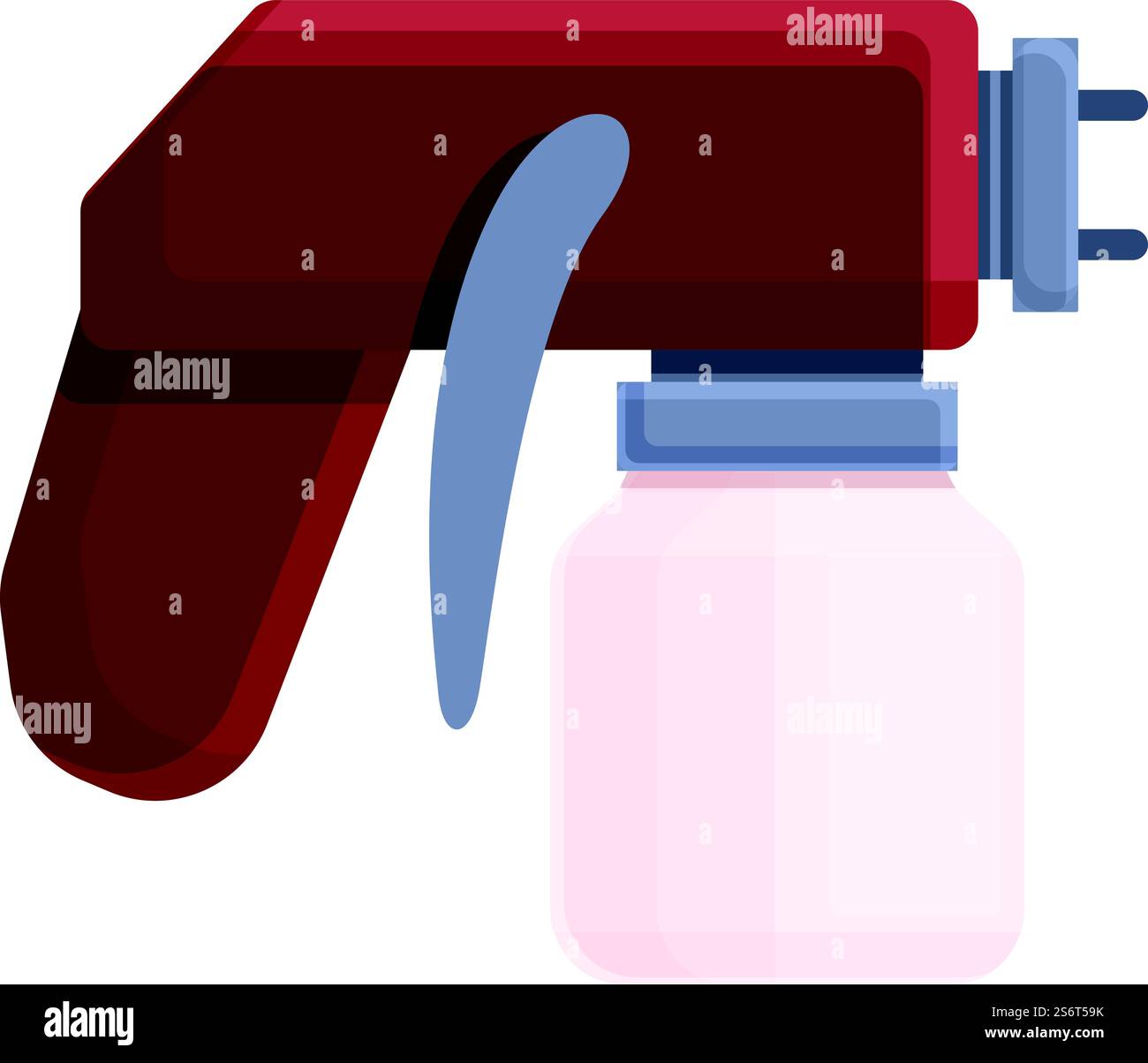 Paint gun icon cartoon vector. Air painter. Car auto. Paint gun icon ...