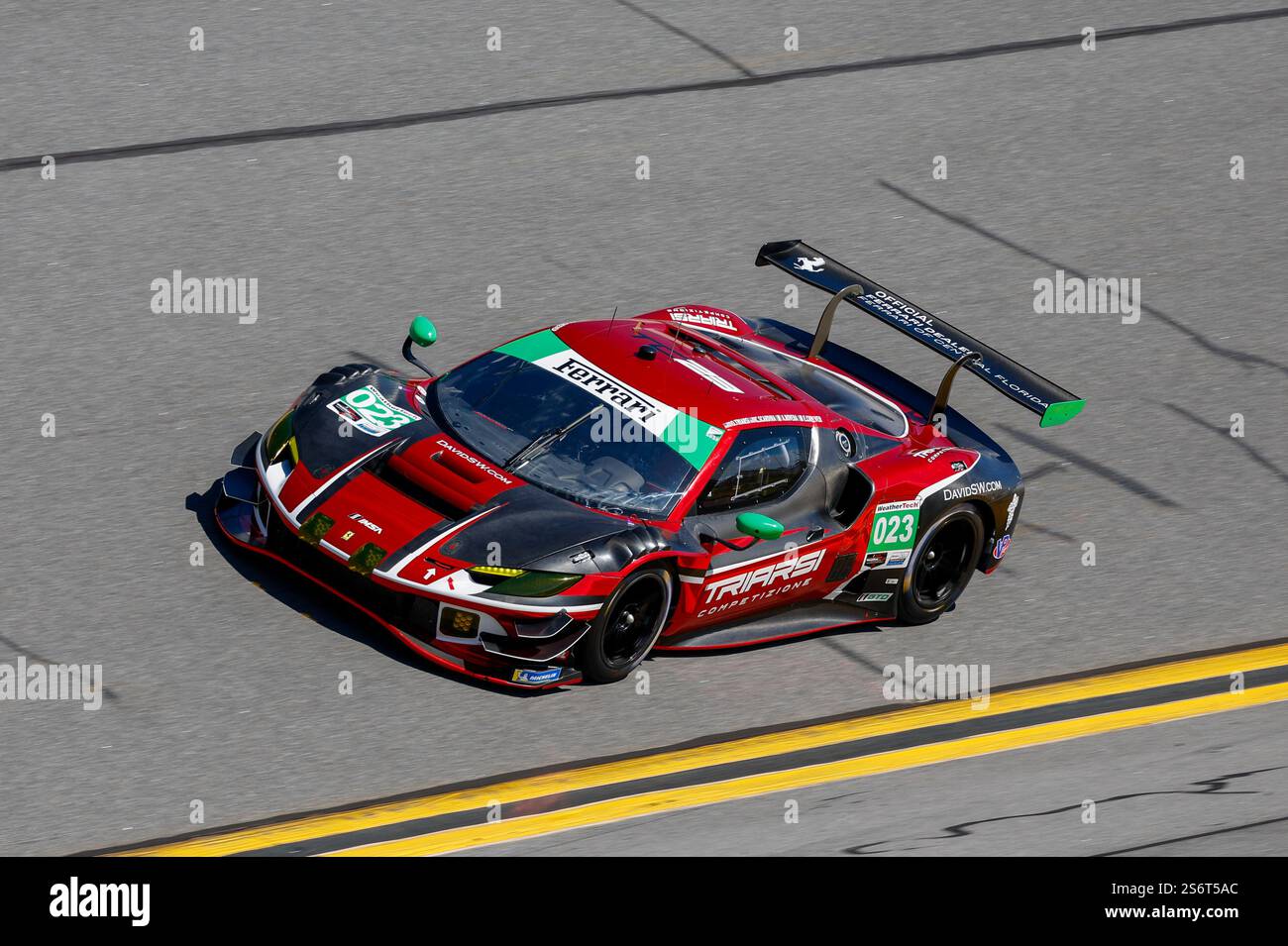DAYTONA BEACH, FL - JANUARY 17: The #023 Triarsi Competizione Ferrari ...