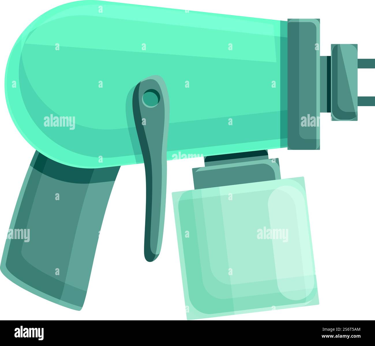 Car painter icon cartoon vector. Spray gun. Paint sprayer. Car painter ...