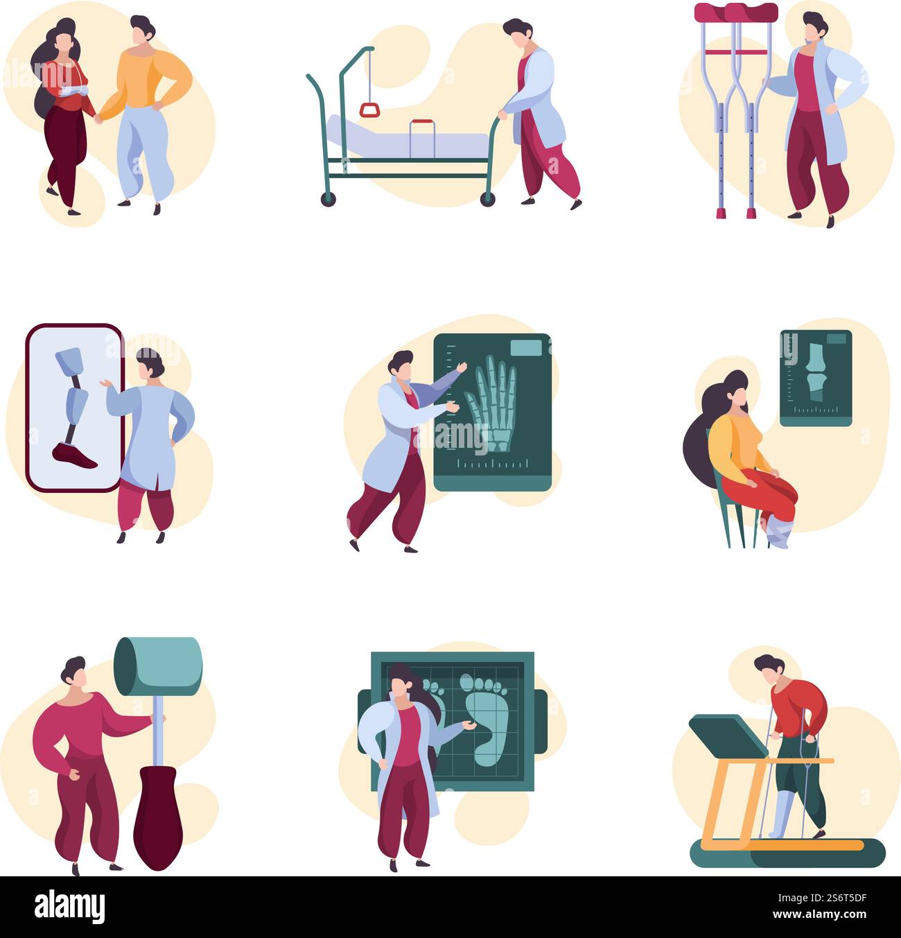 Orthopedic problems. Human anatomy xray bones diagnose and prevention ...