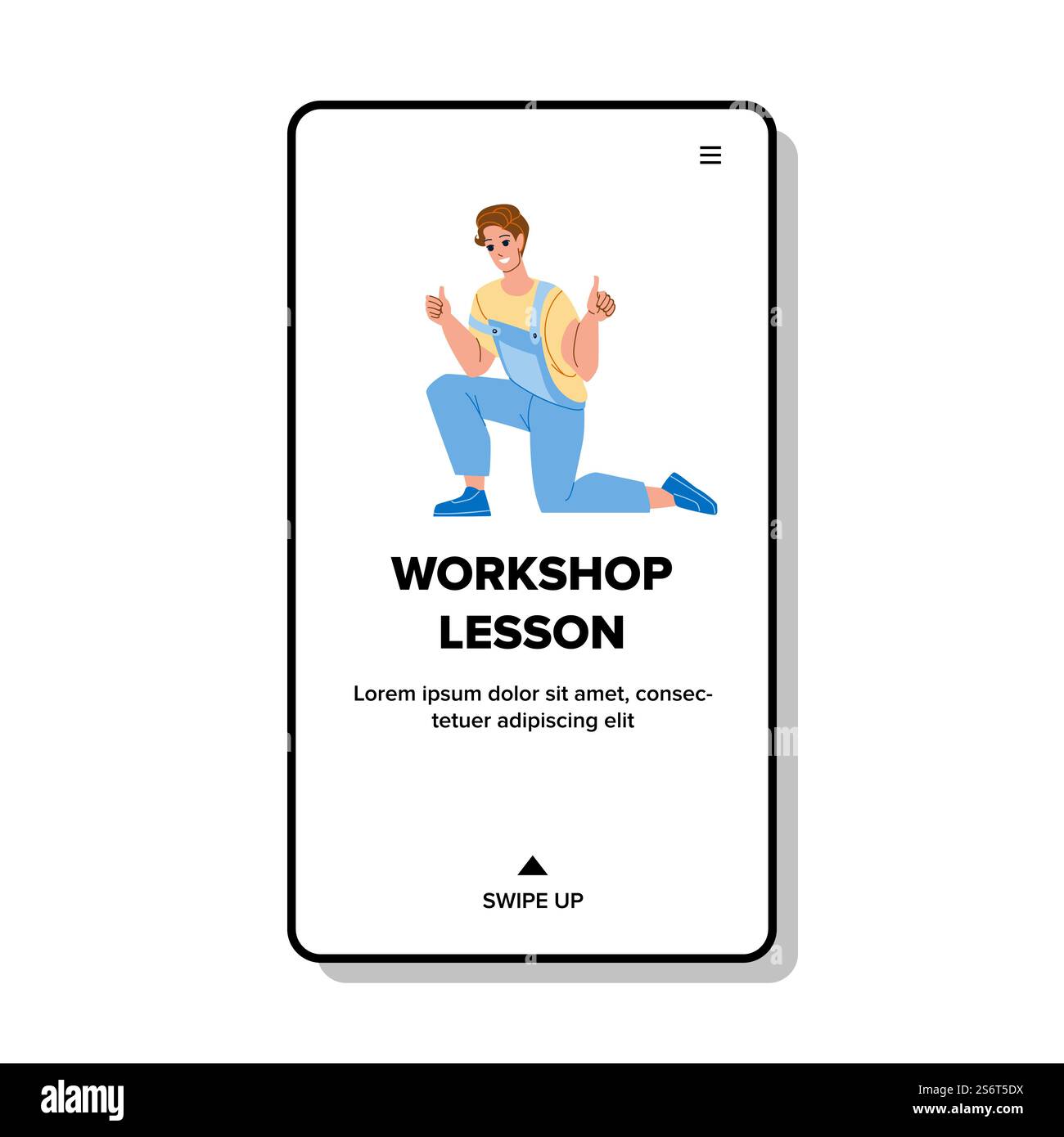 Workshop lesson training. lesson concept. online education. business ...