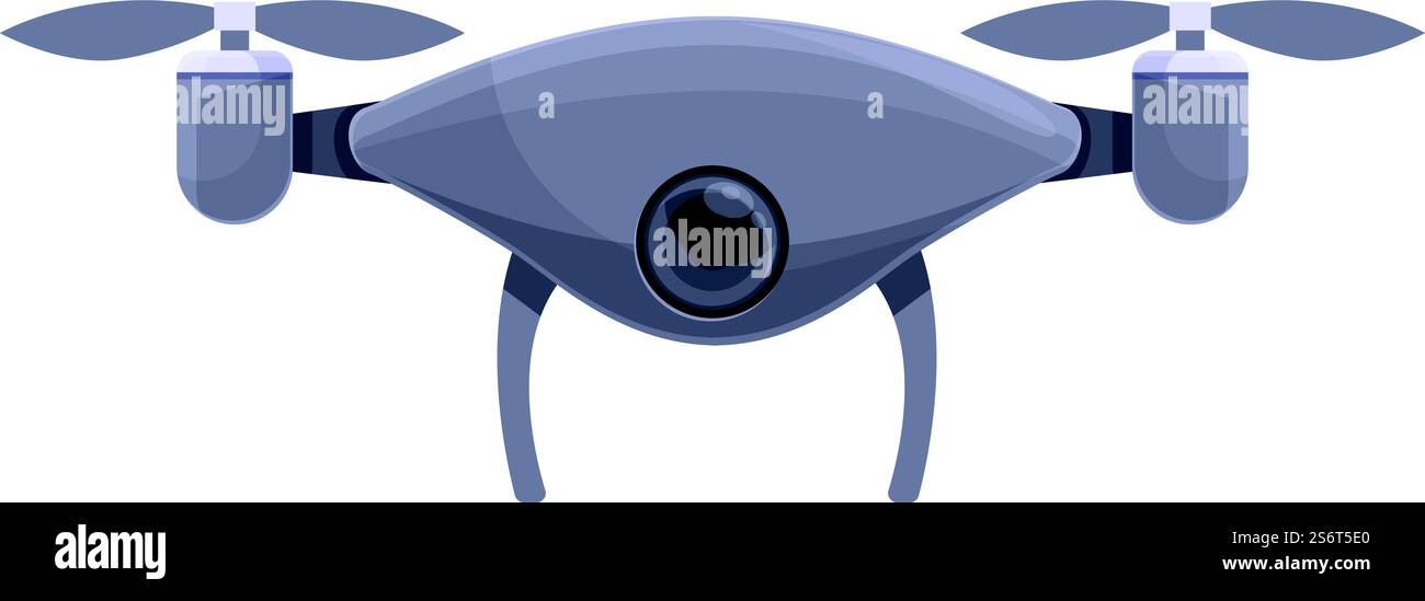 Air drone icon cartoon vector. Camera control. Video spy. Air drone ...