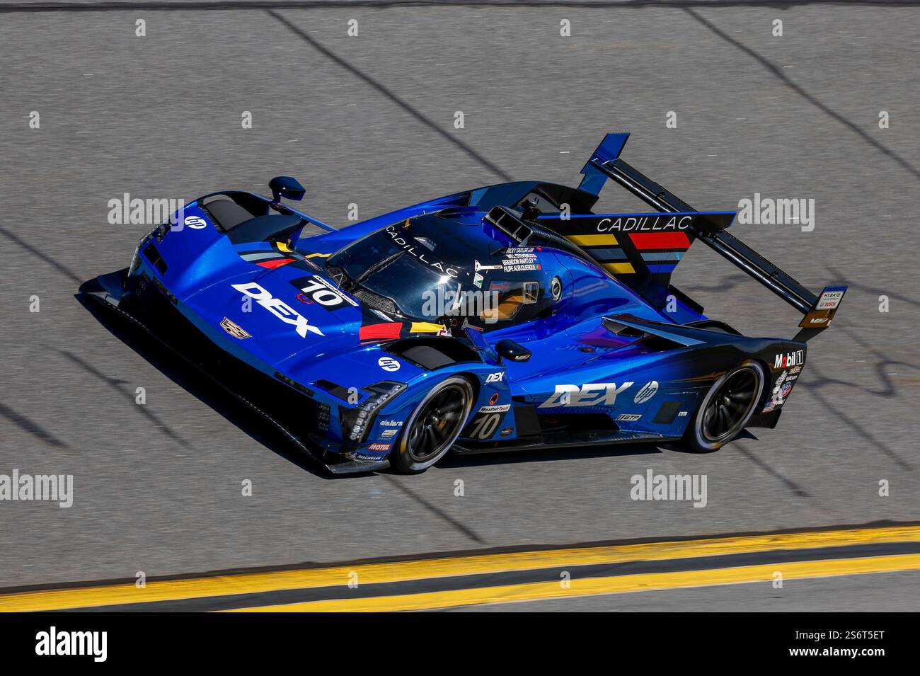 DAYTONA BEACH, FL - JANUARY 17: The #10 Cadillac Wayne Taylor Racing Cadillac V- Series.R of ...
