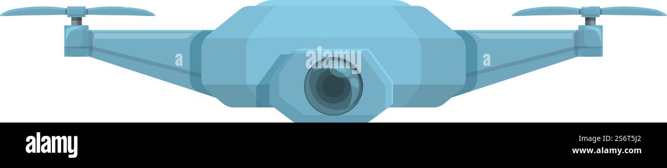 Quadrocopter icon cartoon vector. Drone camera. Video air. Quadrocopter ...