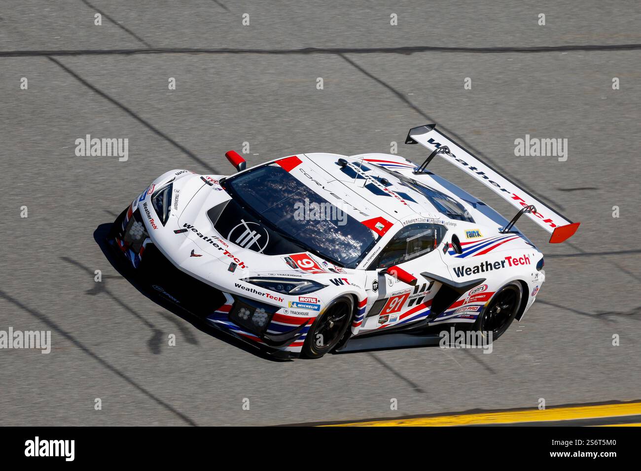 DAYTONA BEACH, FL - JANUARY 17: The #91 Trackhouse by TF Sport Corvette ...