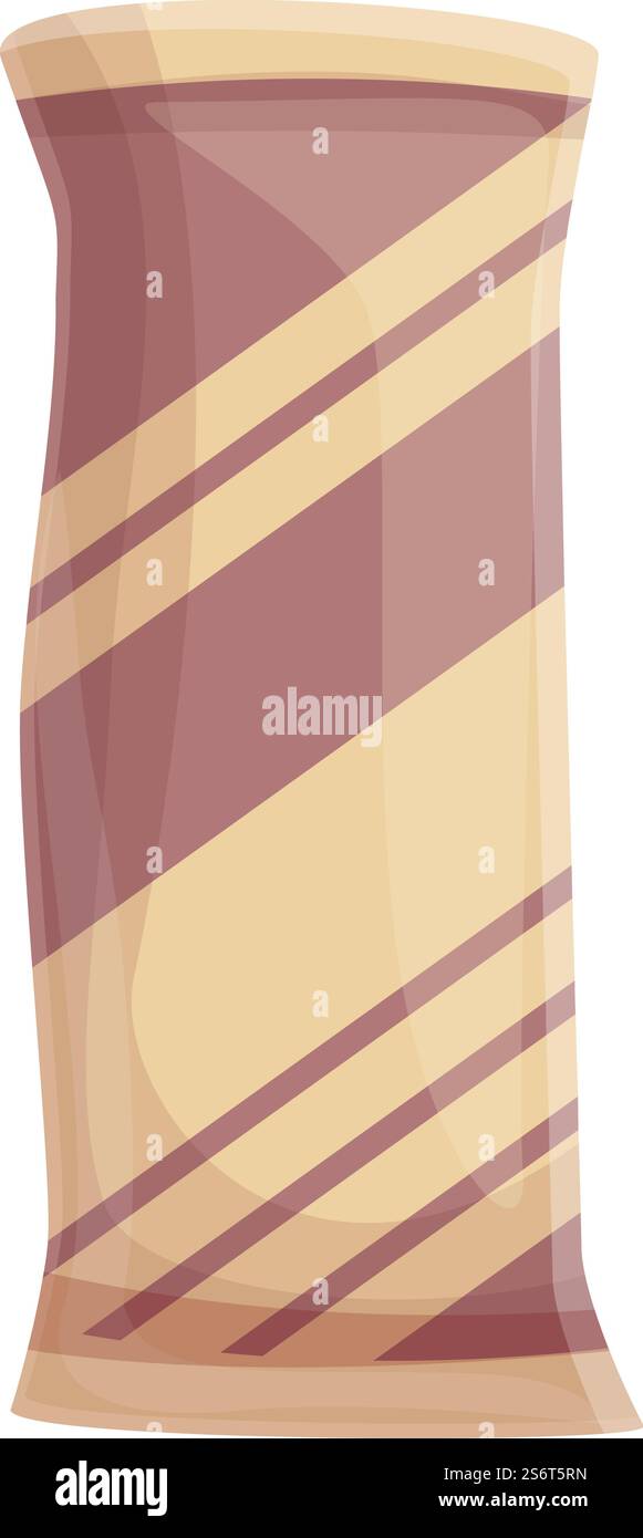 Bag of chips icon cartoon vector. Potato snack. Salty food. Bag of ...