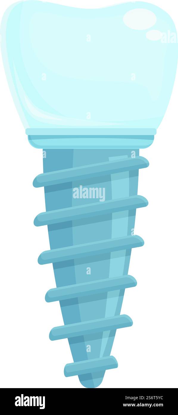 Surgery dental implant icon cartoon vector. Oral tooth. Dentist ...