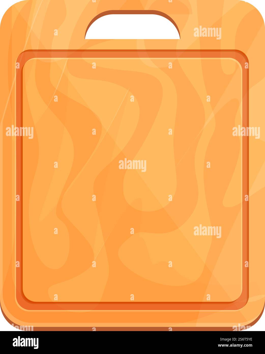 Square board icon cartoon vector. Wooden kitchen. Cooking food. Square ...