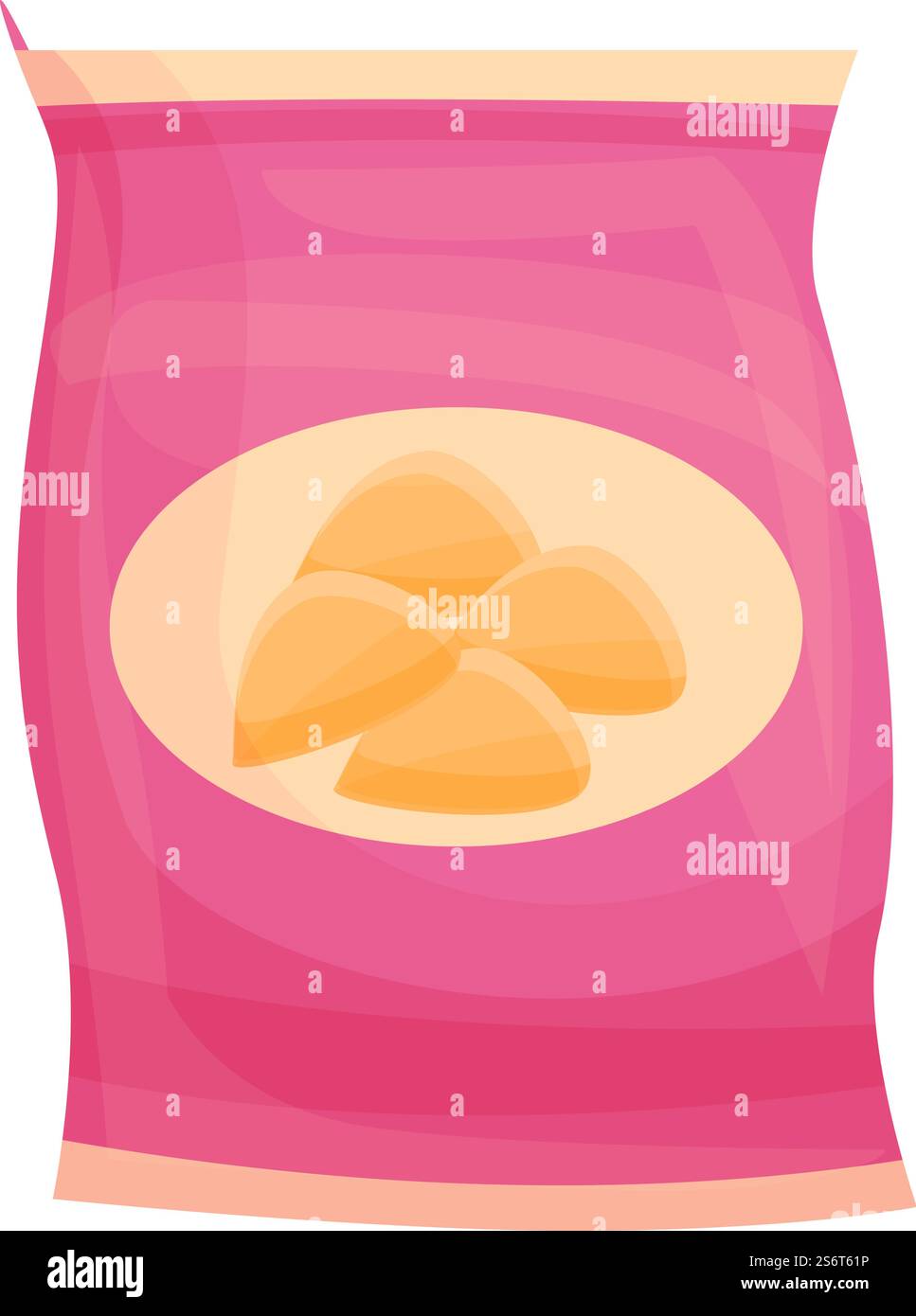 Chips icon cartoon vector. Fry food. Spicy snack. Chips icon cartoon ...