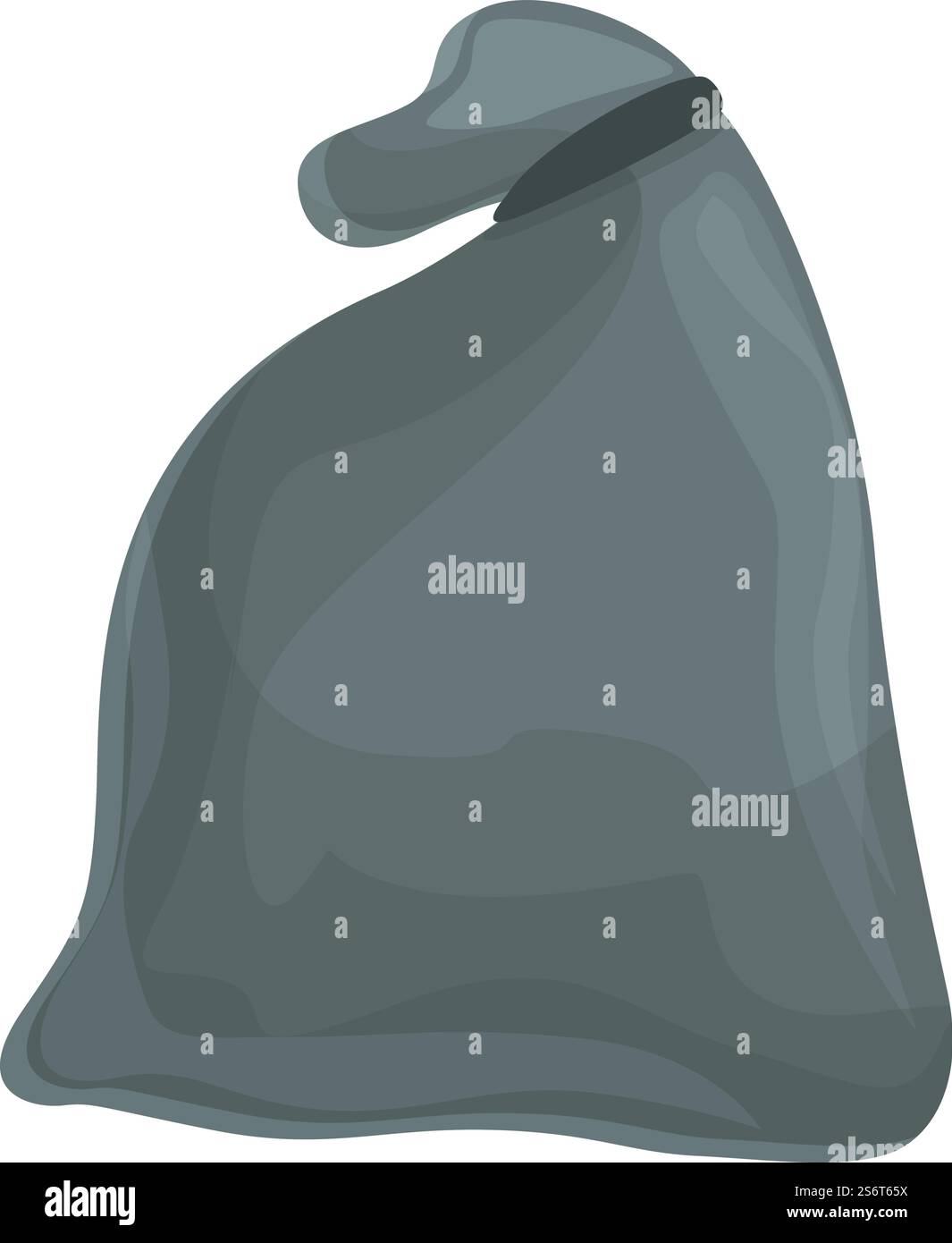 Garbage bag icon cartoon vector. Plastic waste. Trash bin. Garbage bag ...