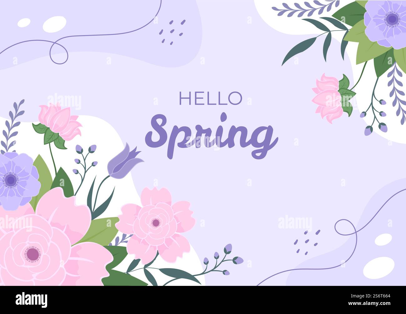 Spring Time Background with Flowers Season and Plant for Promotions ...