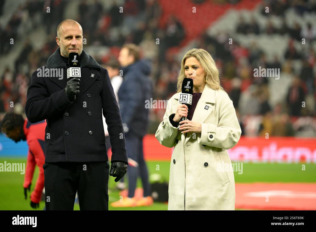 Benoit CHEYROU - Ambre GODILLON (Journaliste DAZN) during the Ligue 1 ...