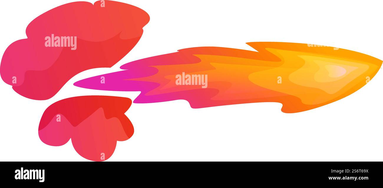 Rifle flash gun icon cartoon vector. Fire effect. Weapon smoke. Rifle ...