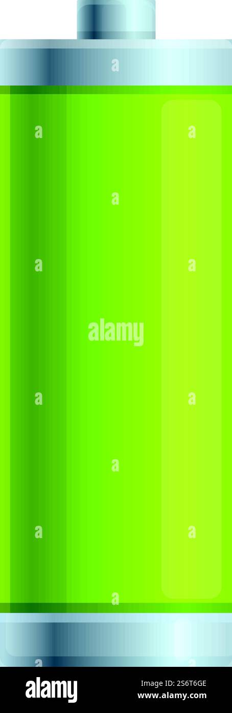 Mobile battery icon cartoon vector. Energy level. Full electric. Mobile ...