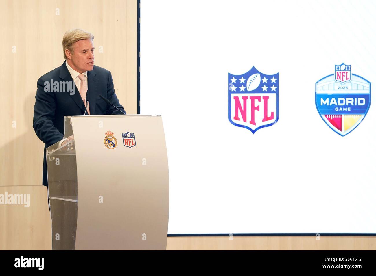 Brett Gosper, Head of Europe and APAC during the announcement of the ...