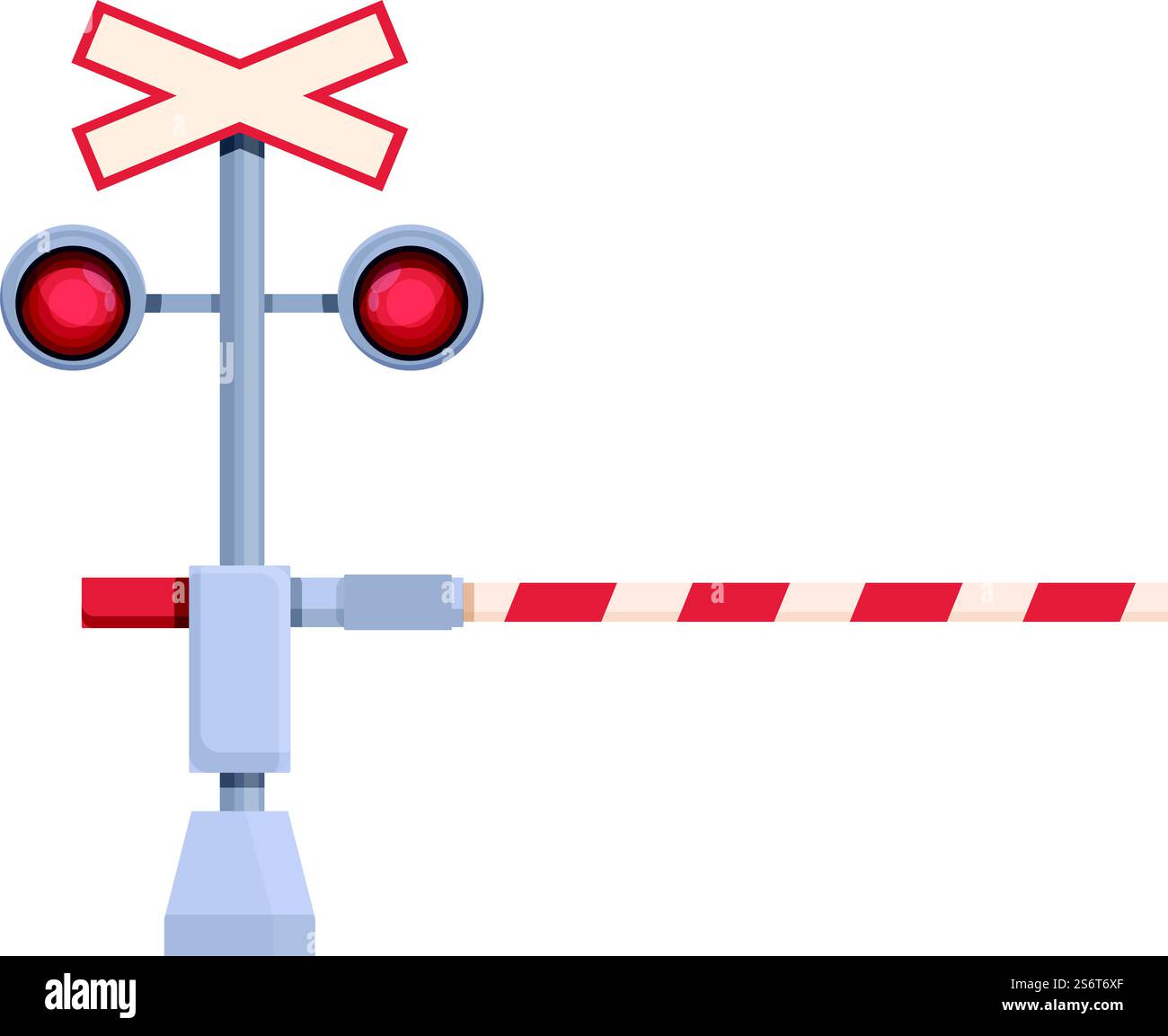 Danger railway icon cartoon vector. Train traffic. Barrier gate. Danger ...